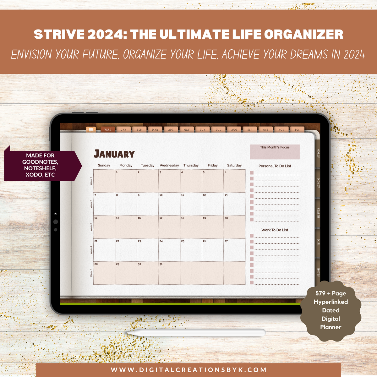 Strive 2024: The Ultimate Life Digital Planner