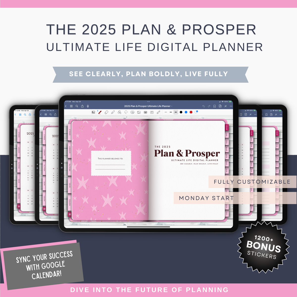 2025 Plan & Prosper Ultimate Life Digital Planner
