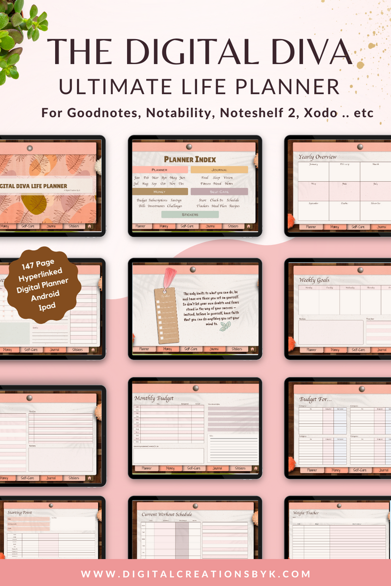 Digital Diva Ultimate Life Planner For Women
